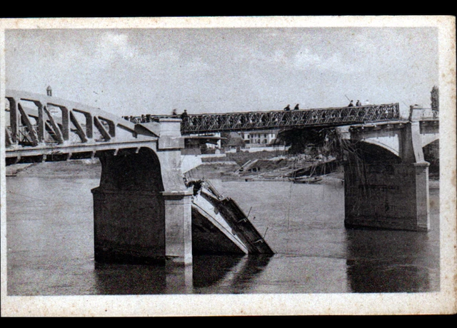 CHALON-SUR-SAONE (71) ANIMATED footbridge on JEAN-RICHARD BRIDGE ...