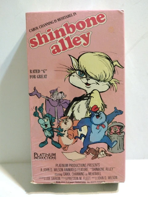 SHINBONE ALLEY VHS Animated Cult Musical Carol Channing Tested EUR 17 ...