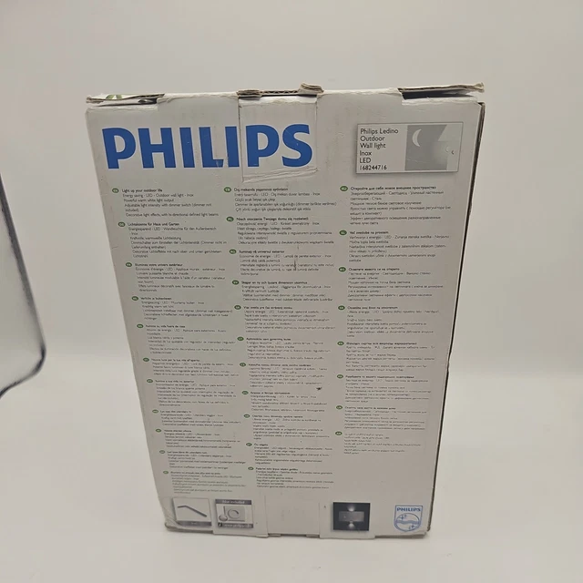 PHILIPS LEDINO OUTDOOR Wall Light Inpx LED NEW in Box £57.90 - PicClick UK