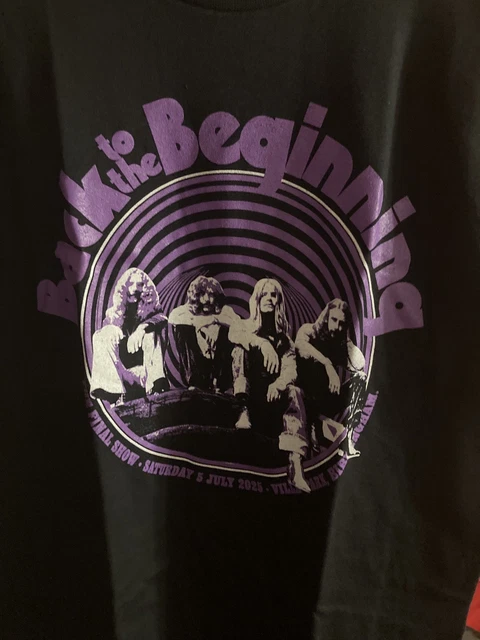 BLACK SABBATH BACK to the Beginning Ozzy Official Retro Line Up T-Shirt ...