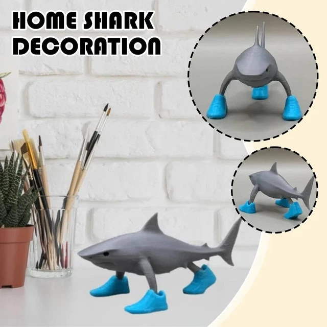 TRALALERO TRALALA DESK Decor Italian Brainrot Shark Meme Figure Desktop ...