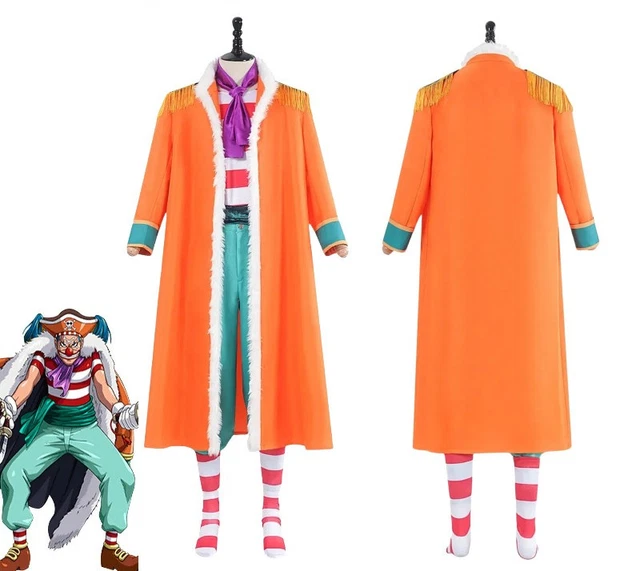 COSPLAY CLOWN BUGGY Cosplay Costume Uniform Cloak Outfit Set Halloween ...