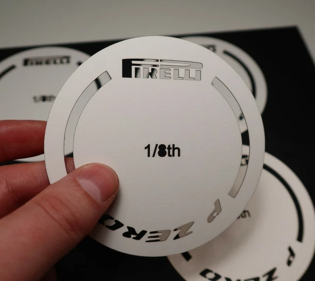 1/8 PIRELLI P Zero Tyre Tire Stencils Templates Rosso Entex Revell ...