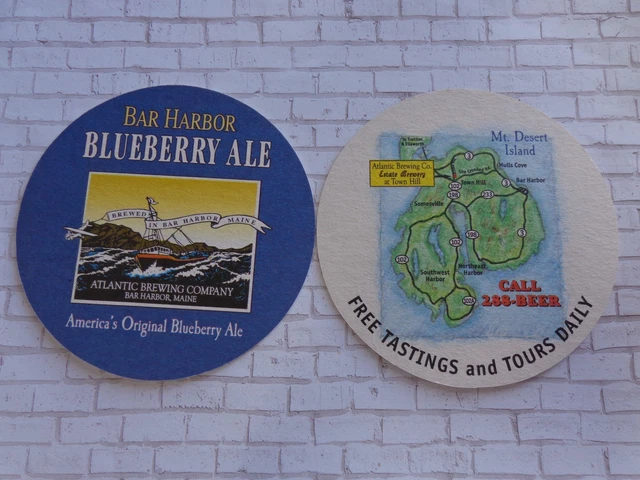 BIRRA BREWERIANA COASTER ~ BAR HARBOR Brewing Co Mirtillo Ale ...