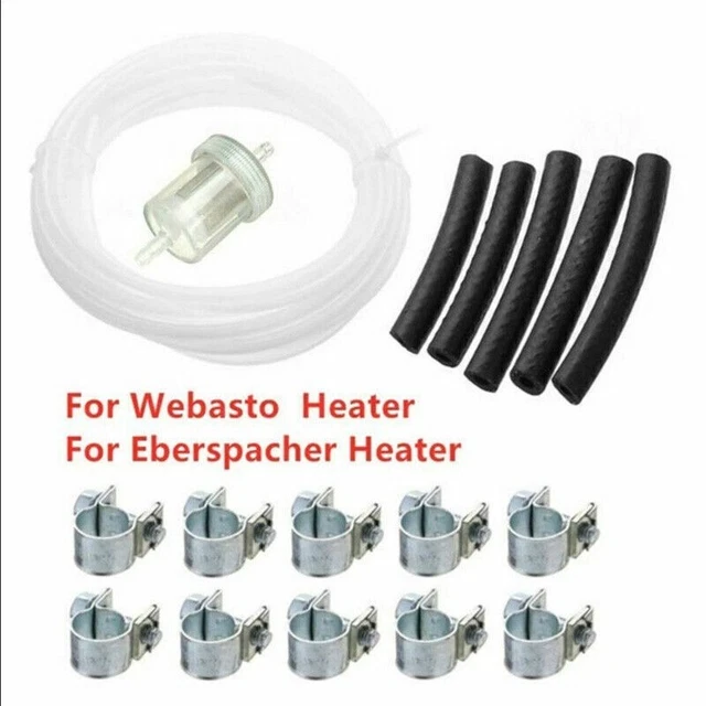 FOR WEBASTO EBERSPACHER Diesel Heater Inline Fuel Filter Hose Clip Pipe ...