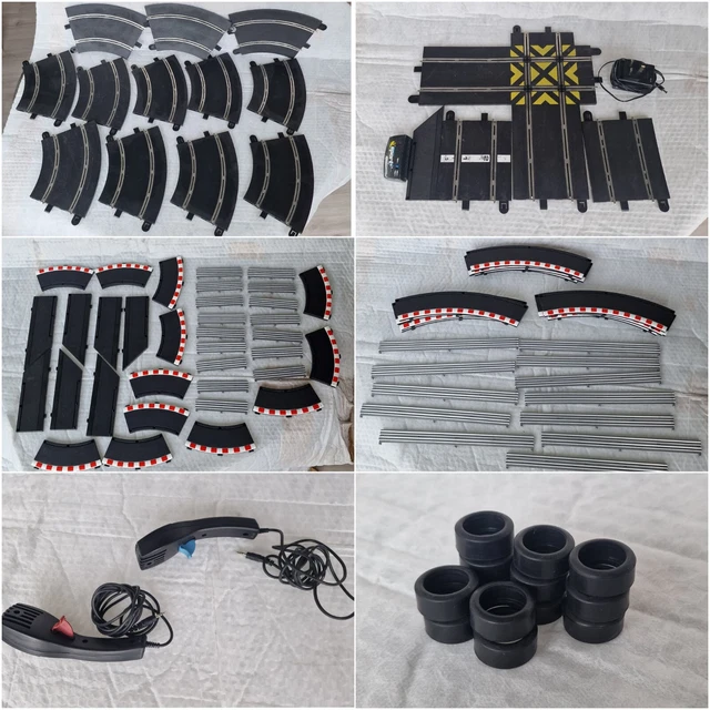 SCALEXTRIC TRACK, BORDERS, fences, power supply, other parts £7.50 ...