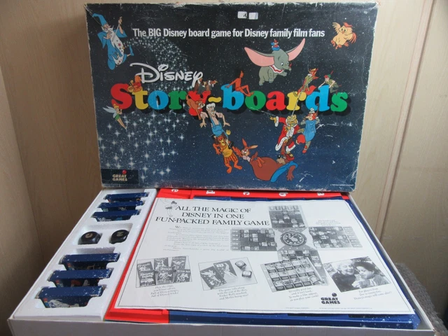 1989 DISNEY STORY Boards Board Game - Vintage Walt Disney - Collectible ...