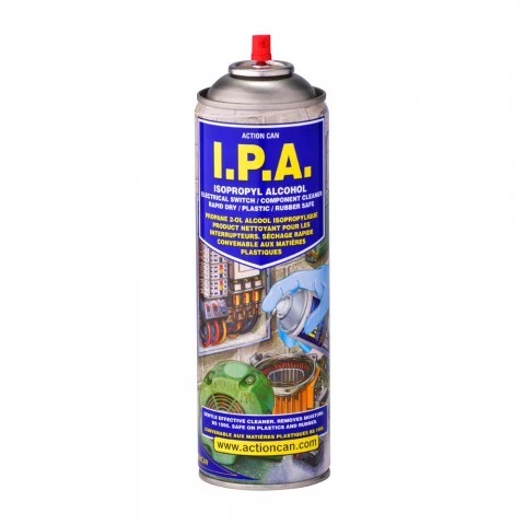 ACTION CAN 1976 I.P.A. Isopropyl Alcohol Solvent Cleaner 500ml Aerosol ...