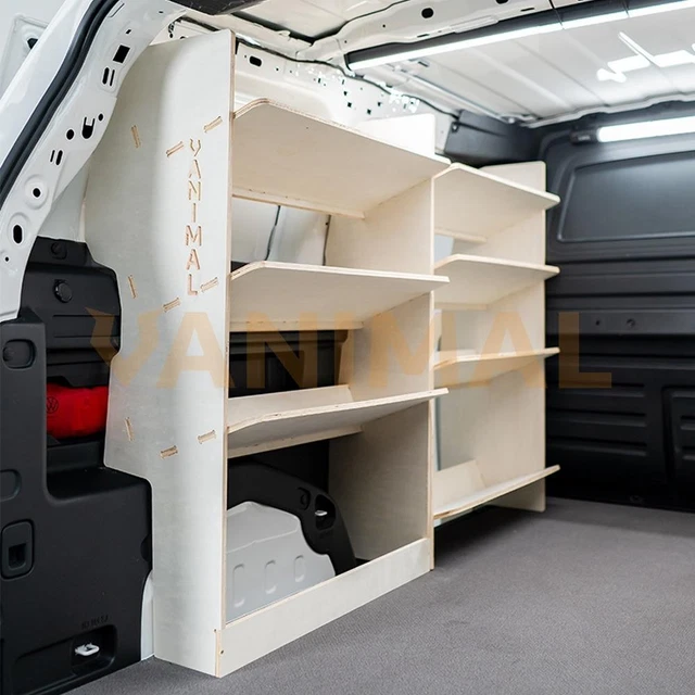 VW ID BUZZ Cargo NS Van Racking: Front and Rear Toolbox Shelving £240. ...