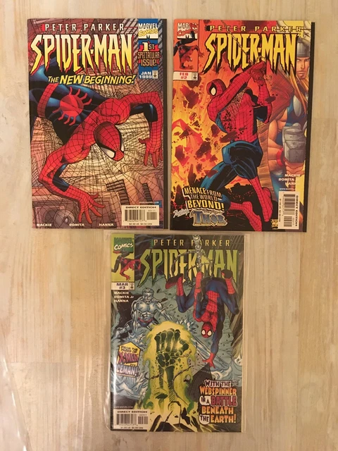 SPIDER-MAN PETER PARKER Issue Numbers 1 - 3 John Romita Jr Marvel ...