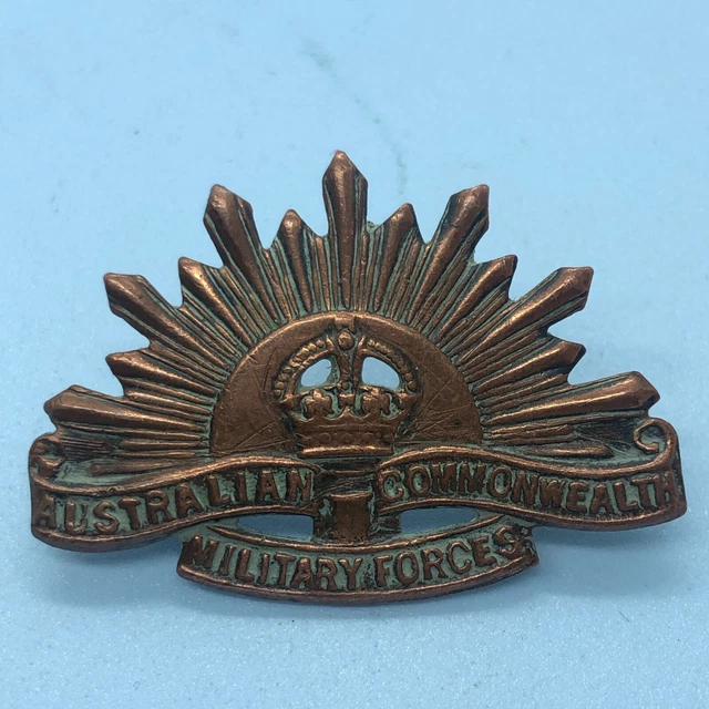 ORIGINAL WW1 AUSTRALIAN Commonwealth Military Forces Collar Badge £4.99 ...