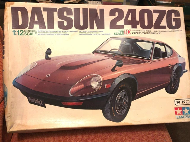 TAMIYA 1:12 SCALE DATSUN 240ZG ROAD CAR MODEL KIT IN DISTRESSED BOX # ...