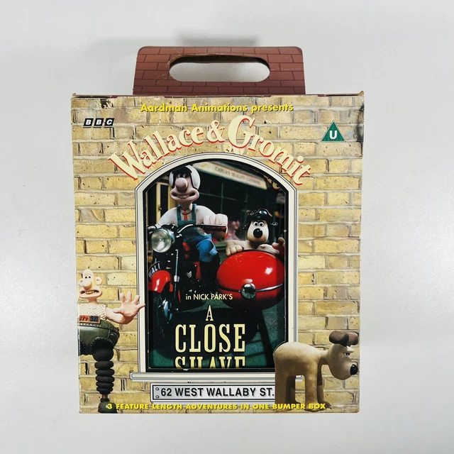 WALLACE AND GROMIT VHS Tapes Collection Box Set - 3 Films West Wallaby ...