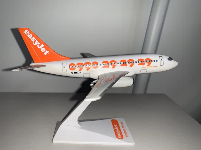 TRÈS RARE EASYJET Boeing 737-200 avions Premier échelle 1/200 ...