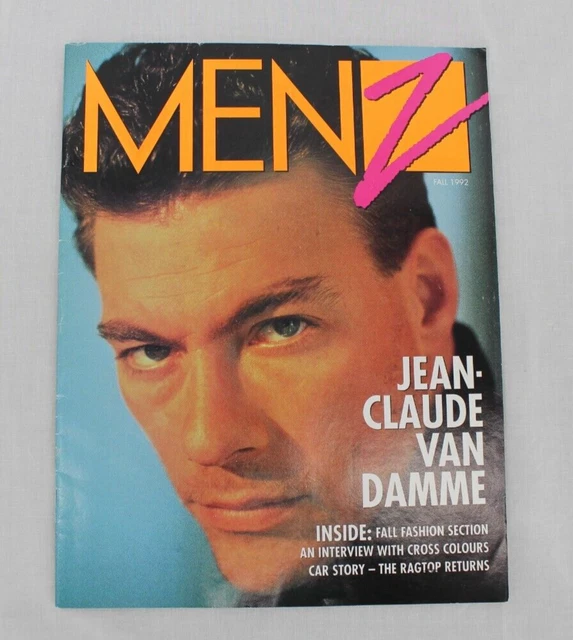 VINTAGE MENZ MAGAZINE Jean Claude Van Damme 1992 Fashion MGRE ...