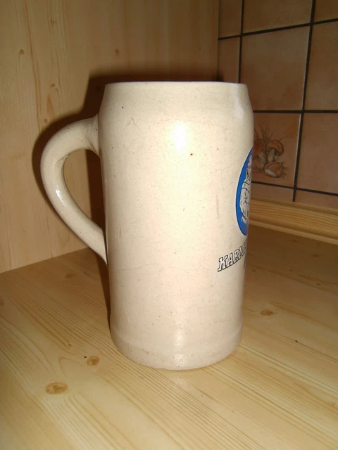 BRAUEREI BIERKRUG KARMELITER BRÄU Bayern Bier 1 Liter BRAUEREI Krug Top ...