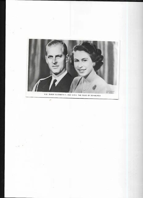1950'S RP POSTCARD HM QUEEN ELIZABETH II & HRH DUKE OF EDINBURGH £2.24 ...