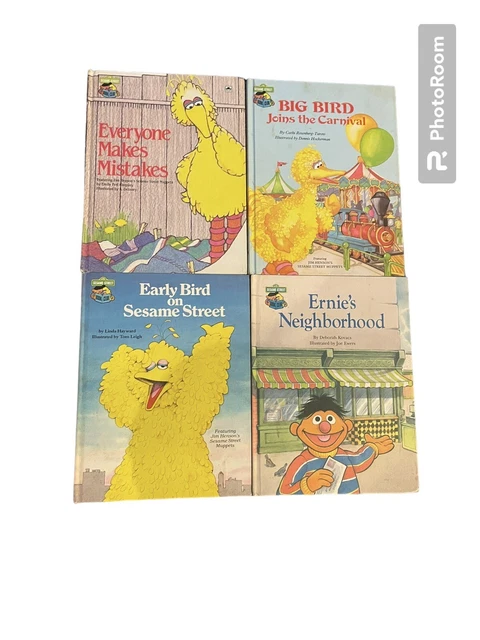 SESAME STREET BOOK Club Set Of Four Hardcover 1980s Jim Henson £19.93 ...