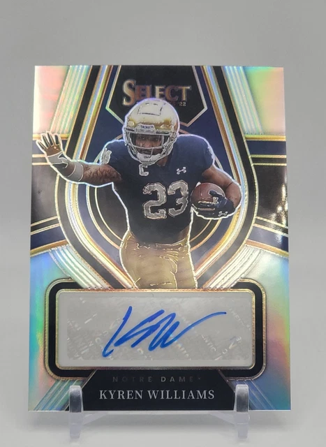 KYREN WILLIAMS 2022 Select Draft Picks argent Prizm Rookie Signatures ...