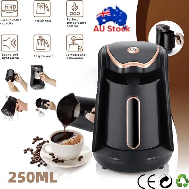 ELECTRIC ESPRESSO MAKER 250ML Moka Pot Percolator Italian Coffee Maker ...