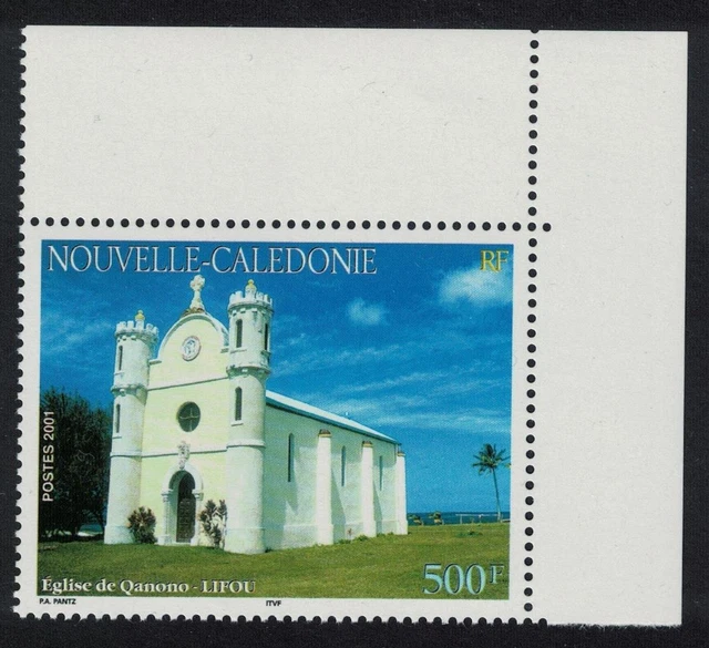 NEW CALEDONIA QANONO Church Lifou 500f NW Corner 2001 MNH SG#1241 MI ...