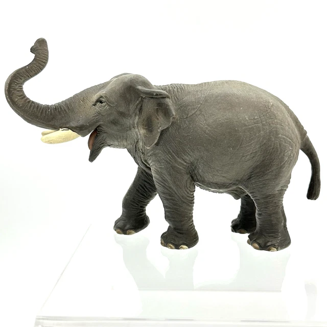 SCHLEICH INDIAN ELEPHANT Male 14144 Toy Animal Figure 1997 Wild Life ...
