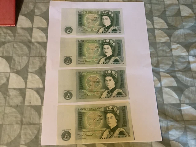 SOMERSET BANK OF england one pound notes x 4 good condition £5.00 ...