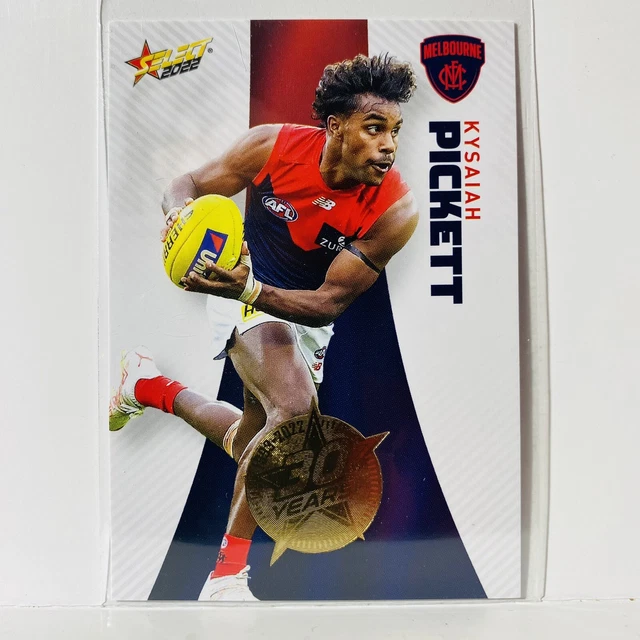 2022 SELECT AFL Footy Stars 30th Anniversary Gold Seal Kysaiah Pickett ...