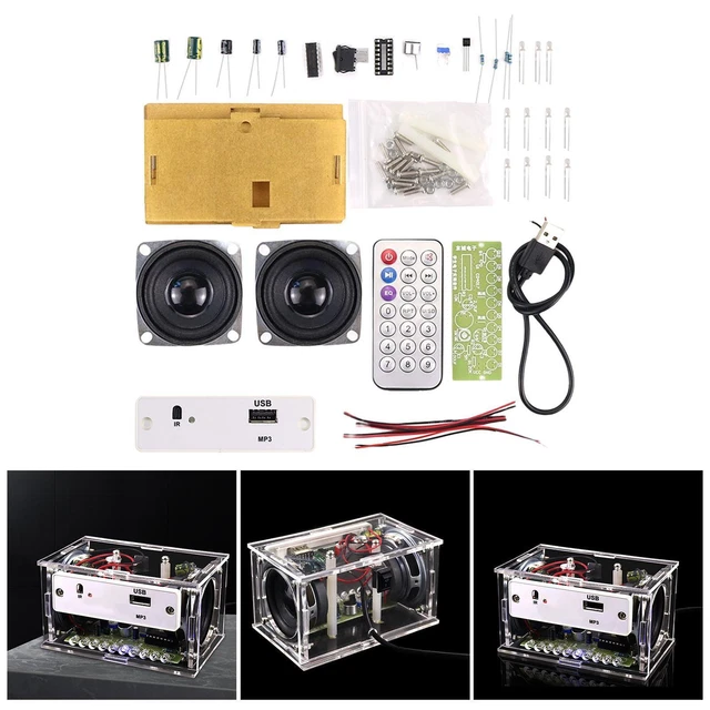DIY BLUETOOTH SPEAKER Kit, for Production and Assembly 1.5A-2A Teaching ...