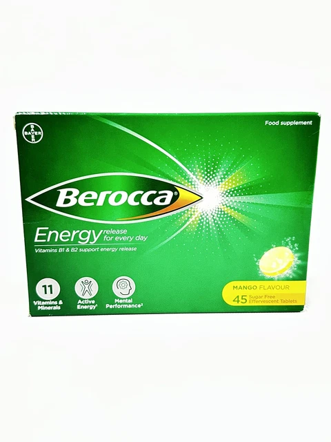 BEROCCA VITAMIN C Effervescent Mango Flavour Tablet Pack of 45 BEST ...