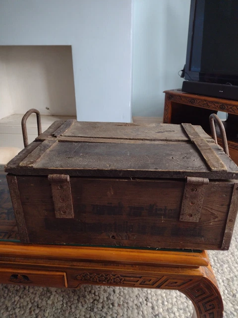 WW1 GERMAN WOODEN Ammunition/Grenades Box £39.99 - PicClick UK