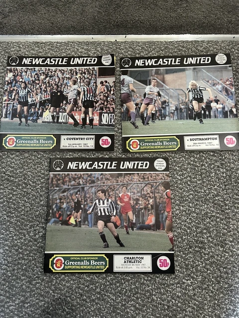 NEWCASTLE UNITED 1986/87 Home Programme Bundle (x4) £4.00 - PicClick UK