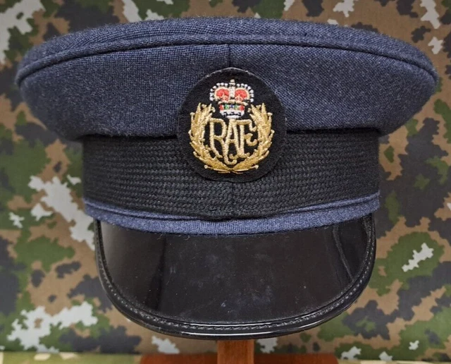 BRITISH MILITARY RAF Royal Air Force Men's Airman Dress Peaked Cap - 55 ...