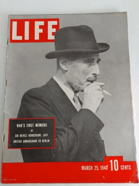 LIFE MAGAZINE MARCH 25, 1940 WWII Hitler Cannibals Dynamiting Crows ...