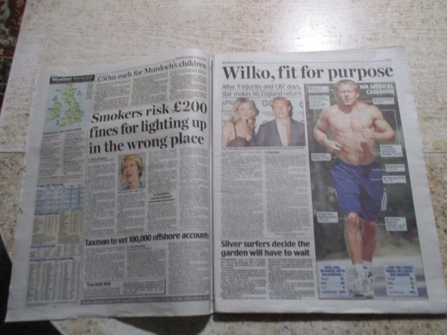 FEBRUARY 3RD 2007 DAILY MAIL, Kerstin Parkin, Matthew White, Robert ...