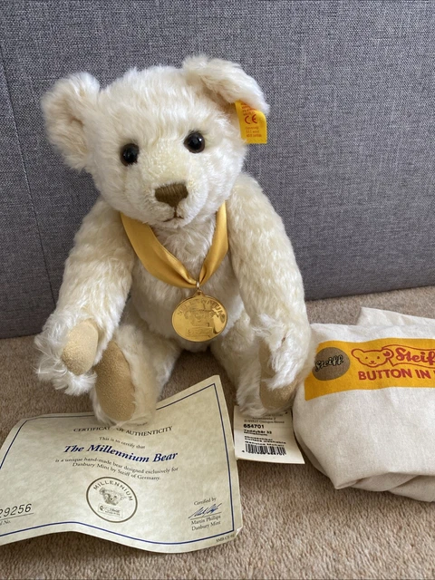 STEIFF MILLENNIUM BEAR 654701 With Certificate 2000 £42.32 - PicClick UK