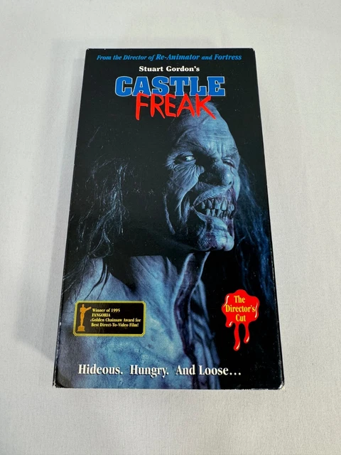 CASTLE FREAK VHS Unrated Full Moon Horror Director’s Cut Movie Tape ...