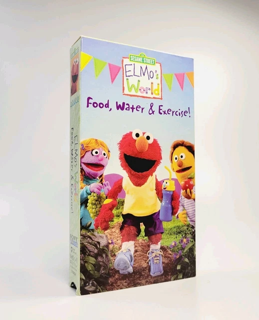 SESAME STREET ELMO'S World - Food, Water & Exercise (VHS, 2005) VGC ...