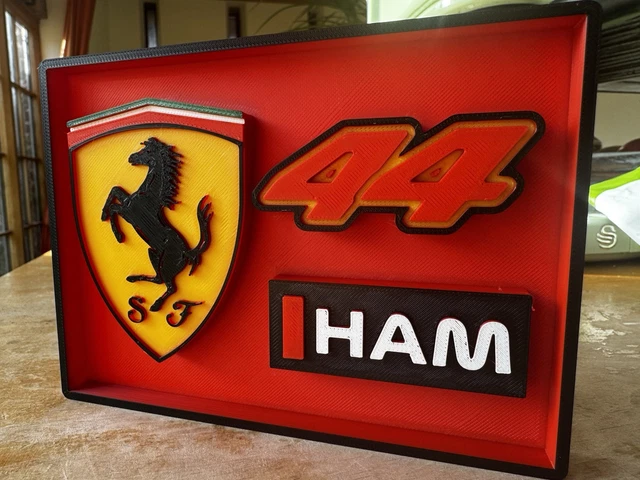 FORMULA ONE | F1 | Ferrari| Lewis Hamilton | 44 | Collectors logo ...