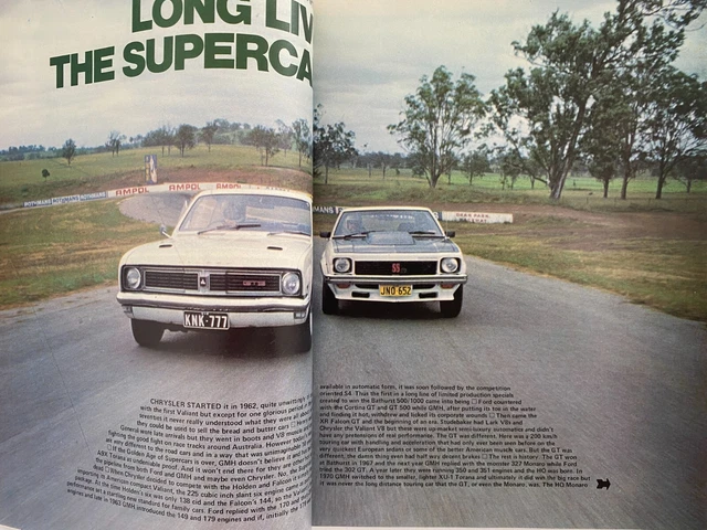 JULY 78 TORANA A9X Monaro HG 350 Chrysler Valiant Le Baron 5.2 V8 ...