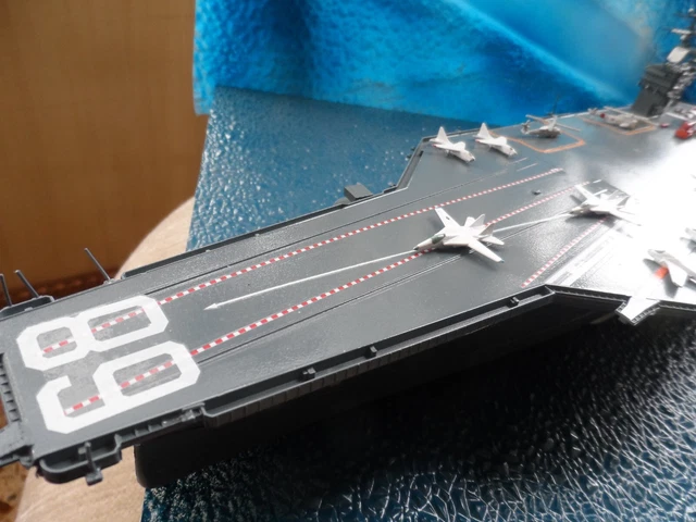 MAQUETA ACABADA PORTAAVIONES Uss Nimitz Cv-68 Italeri Escala 1/720 EUR ...
