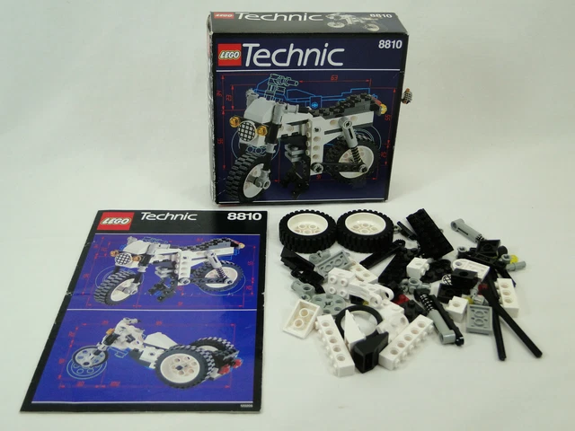 LEGO TECHNIC 8810 Cafe Racer moto completa di istruzioni OBA + IMBALLO ...