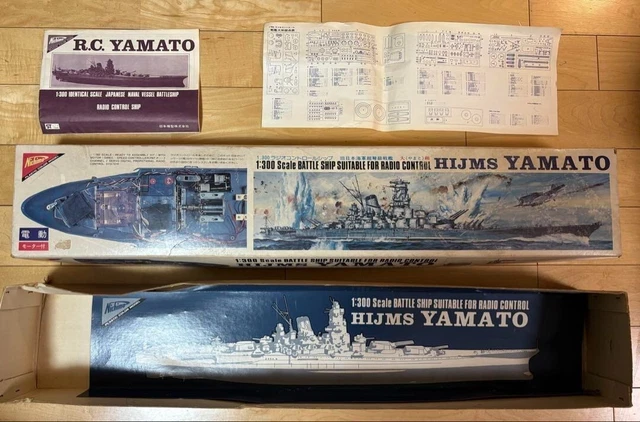 NICHIMO RADIO CONTROL Model Kit 1/300 HIJMS Battle Ship Yamato Vintage ...