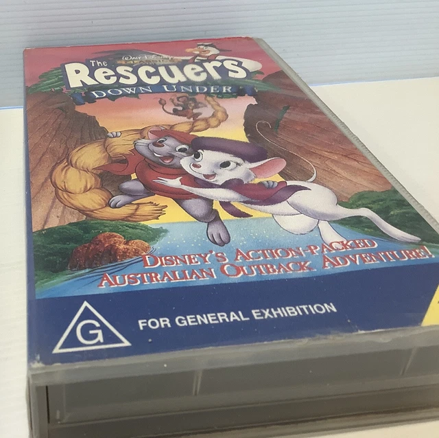 THE RESCUERS DOWN Under VHS Video Walt Disney Classics Rated G $6.25 ...