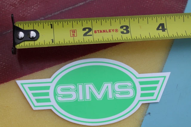SIMS SKATEBOARDS RARE Vintage Original 80's Logo NOS Skateboarding ...