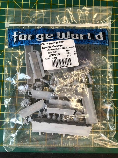 FORGEWORLD MKIV SPACE Marine Assault Squad MK4 - OOP NUOVO CON SCATOLA ...
