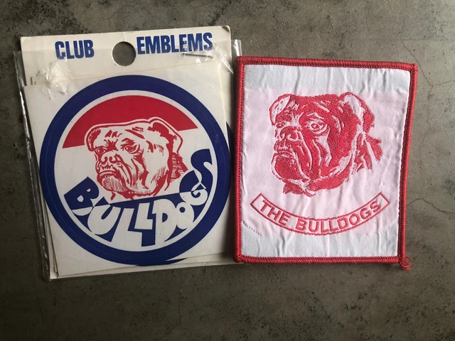 FOOTSCRAY ( WESTERN Bulldogs ) FC Embroidered Patch Badge Plus Sticker ...