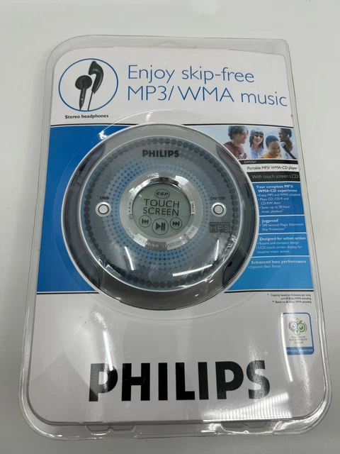 PHILIPS PORTABLE CD Player EXP2581 CD-RW MP3 Playback Touchscreen NEW ...