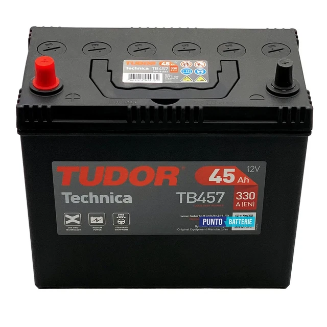 BATTERIE D'ACCUMULATEUR TUDOR Code TB457 45 Ah 330A - Positif À Gauche ...