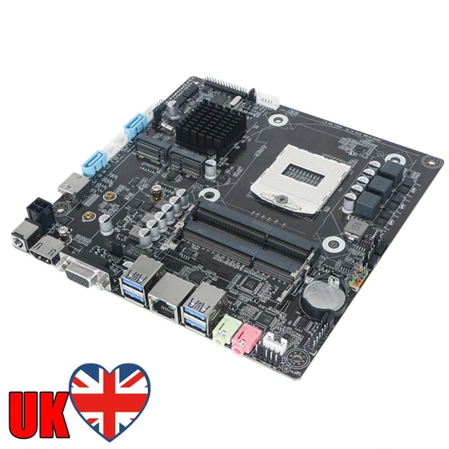 HM87 MINI ITX Motherboard VGA HDMI-compatible RJ45 Port LGA946 1000Mbps ...